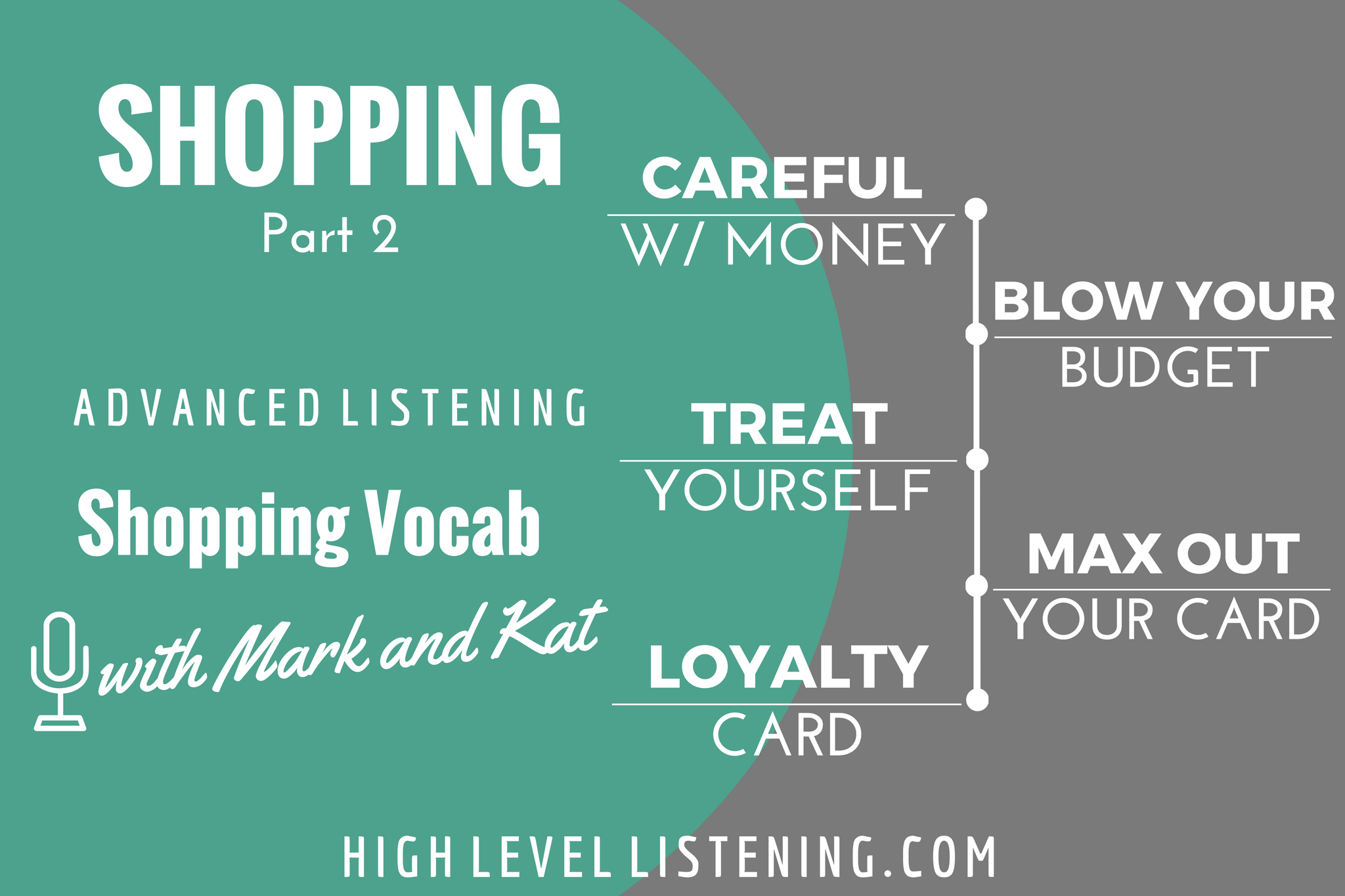 Shopping Vocabulary Part 2 – High Level Listening