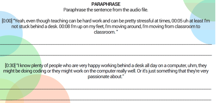8 ESL Speaking and Writing Activities for Adults – High Level Listening